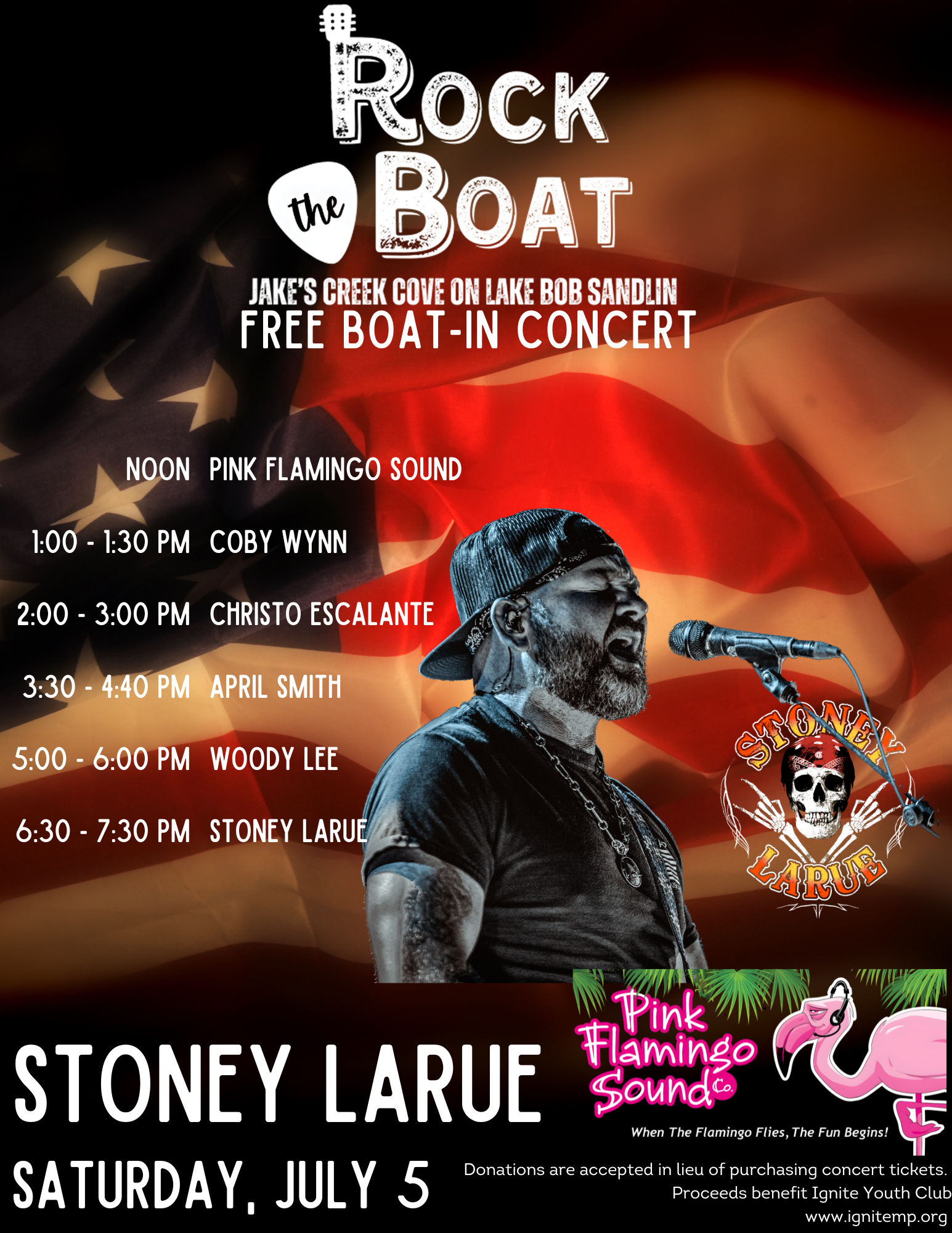 Stoney LaRue LIVE IN CONCERT: Rock The Boat - Jake's Cove - Stoney LaRue